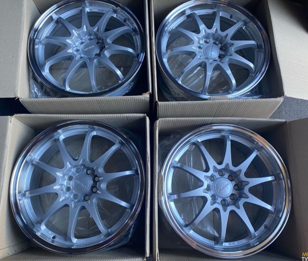 17” Rota Fighter 10 Silver Mags 4Holes pcd 108-100 Brandnew, Car Parts ...