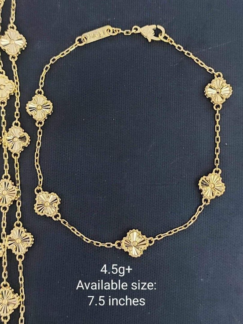 18k VCA GOLD BRACELET, Women's Fashion, Jewelry & Organizers, Bracelets ...