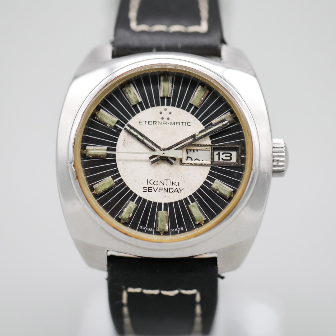 1970s Eterna Matic Kontiki Sevenday, Luxury, Watches on Carousell