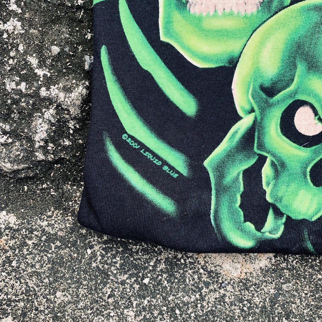 2001 Liquid Blue Skull Pile, Men's Fashion, Tops & Sets, Tshirts & Polo ...