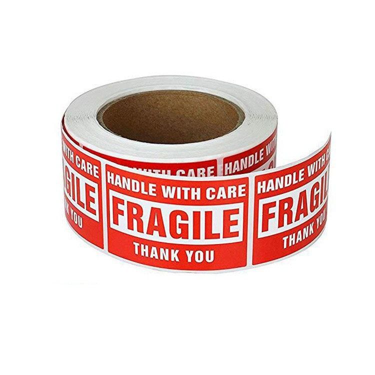 250Pcs/roll Fragile Sticker Handle With Care Adhesive Warning Shipping ...