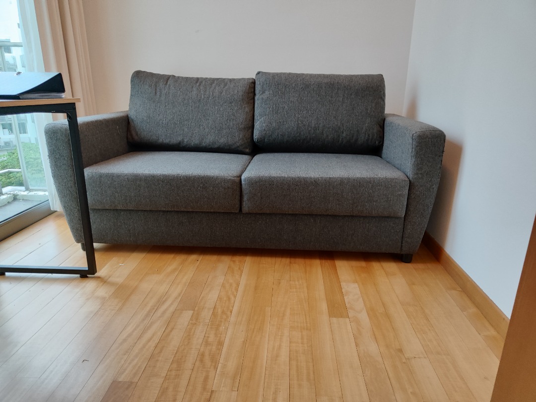 2 seat sofa / guest bed, Furniture & Home Living, Furniture, Sofas on ...