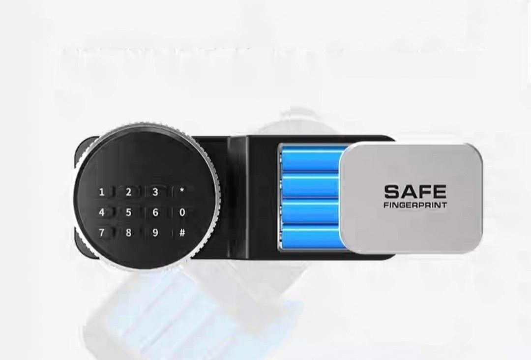 2FA Fingerprint Security Safe with Password Lock, small footprint ...