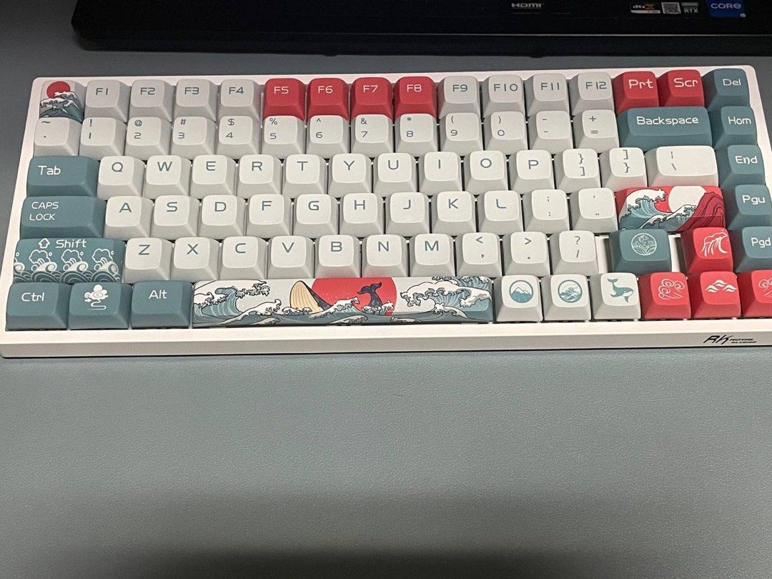 3 WEEKS OLD RK84 ROYAL KLUDGE KEYBOARD WITH XDA KEYCAPS, Computers ...