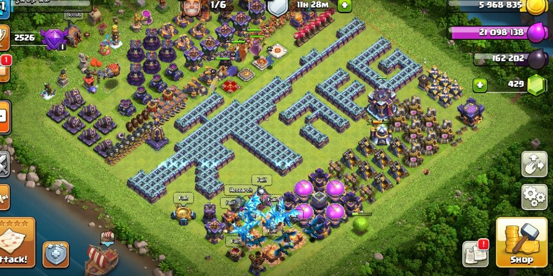 98% Max th15! Clash of clan acct, Video Gaming, Video Games, Others on ...