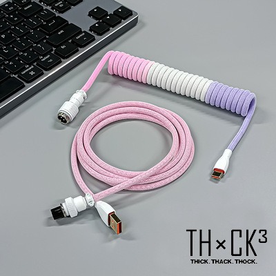 [6 Premium Colours] Aviator Coiled Braided Type-C Cable for Mechanical ...