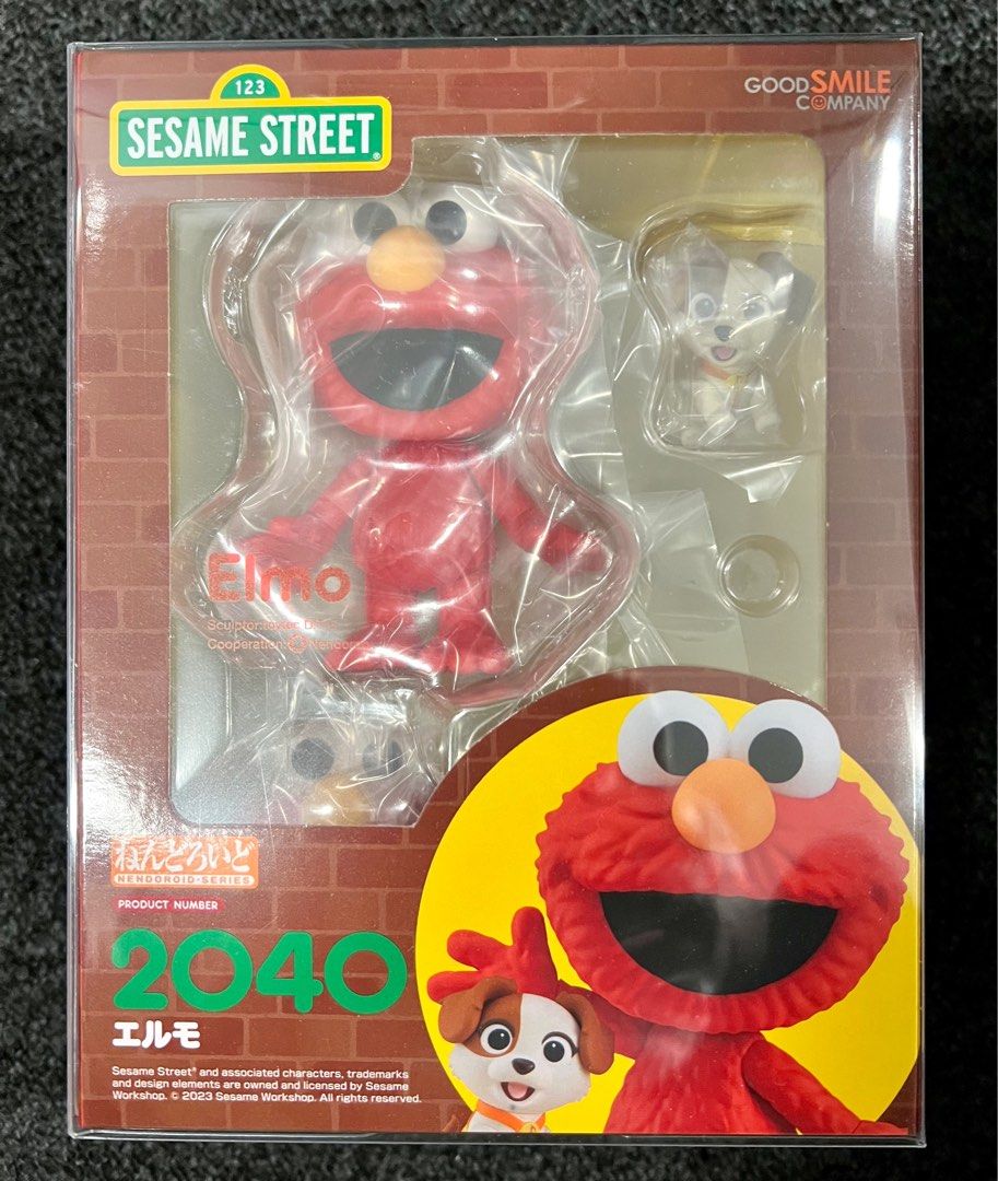 全新日版 黏土人 2040 Elmo 艾蒙 芝麻街 Sesame Street GSC Nendoroid Goodsmile **連保護盒 ...