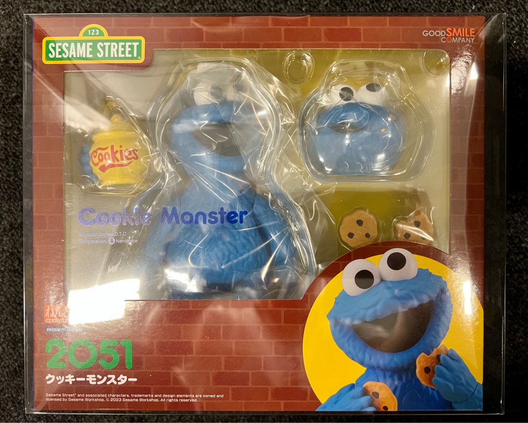 全新日版 黏土人 2051 Cookie Monster 餅乾怪獸 芝麻街 Sesame Street GSC Nendoroid ...