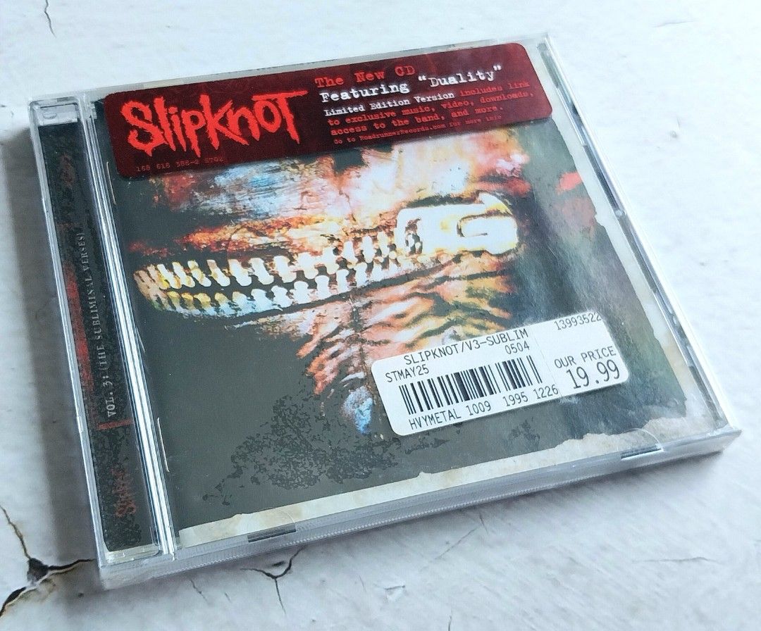 全新未拆 Slipknot volume 3 The Subliminal Verses limited edition version cd ...