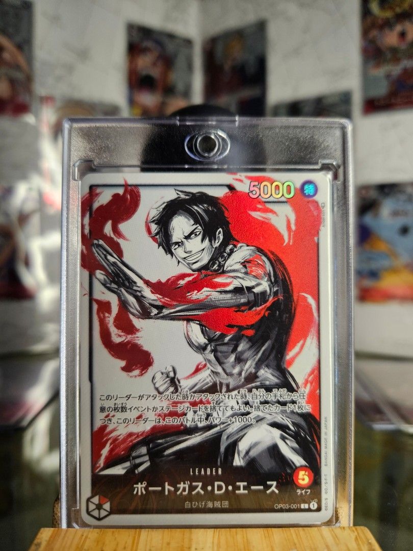 Ace (Leader) 03 One piece tcg, Hobbies & Toys, Toys & Games on Carousell