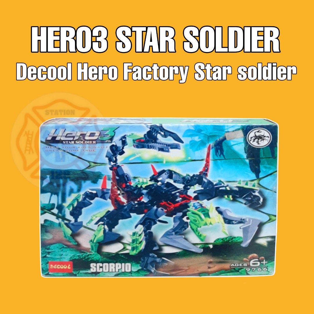Action Figure Decool Hero Factory Star Soldier HERO3 STAR SOLDIER ...