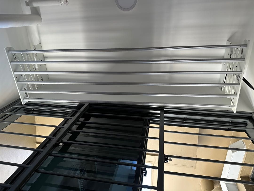 Adjustable BTO Laundry Rack, Furniture & Home Living, Home Improvement ...