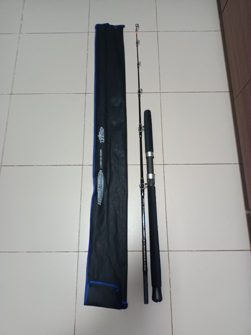 Ajiking Legend Glass Boat Rod Pancing FUJI Top Guide Reel Seat Fiberglass Saltwater, Sports ...