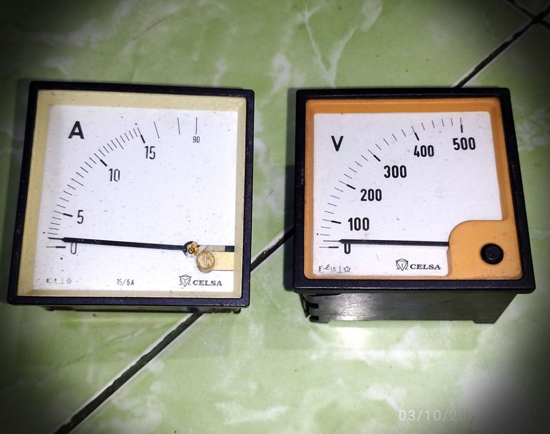 Ini Alat ukur Ampere dan Volt Meter analog, Elektronik, Lainnya di ...