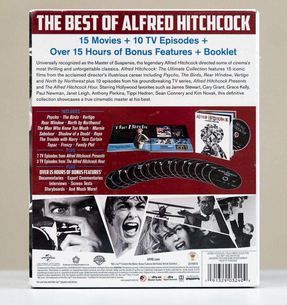Alfred Hitchcock: The Ultimate 15-Movie Collection Blu-ray, Hobbies & Toys, Music & Media, CDs ...