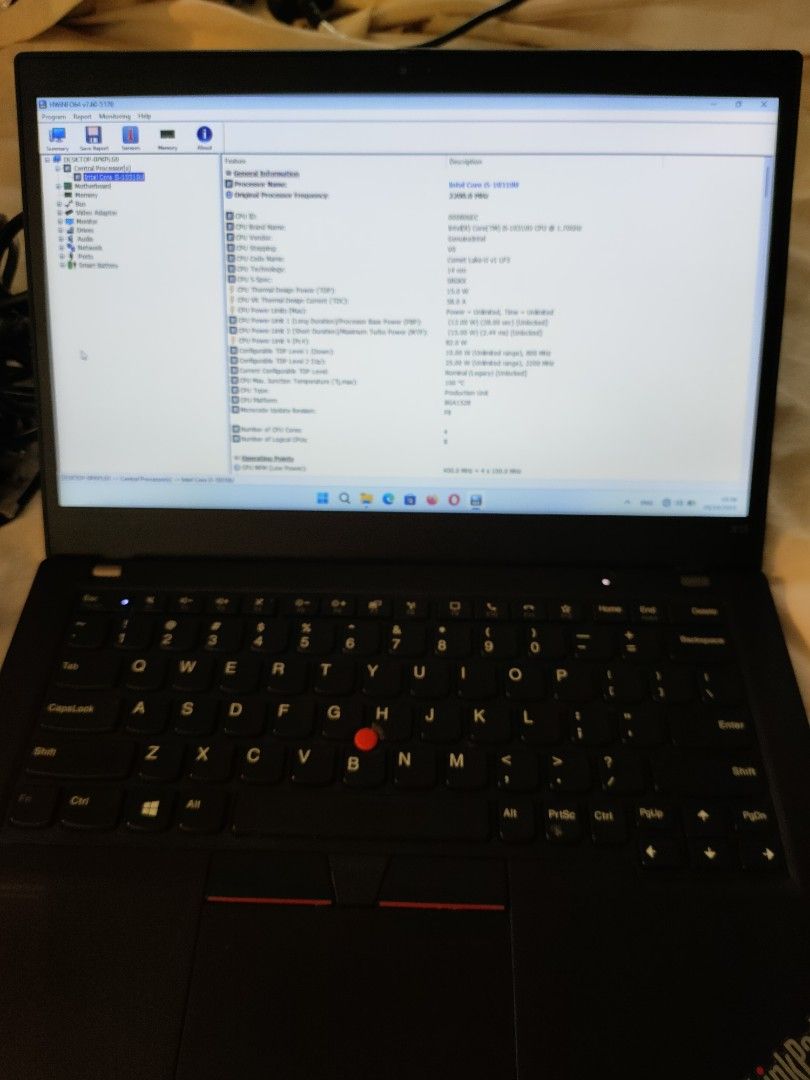 All working ThinkPad X13 16GB RAM Intel i5 gen 10 CPU vPro 256GB NVMe ...