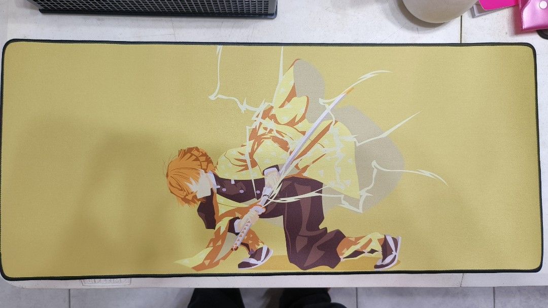 Anime Gaming Mousepad zenitsu, Computers & Tech, Parts & Accessories ...