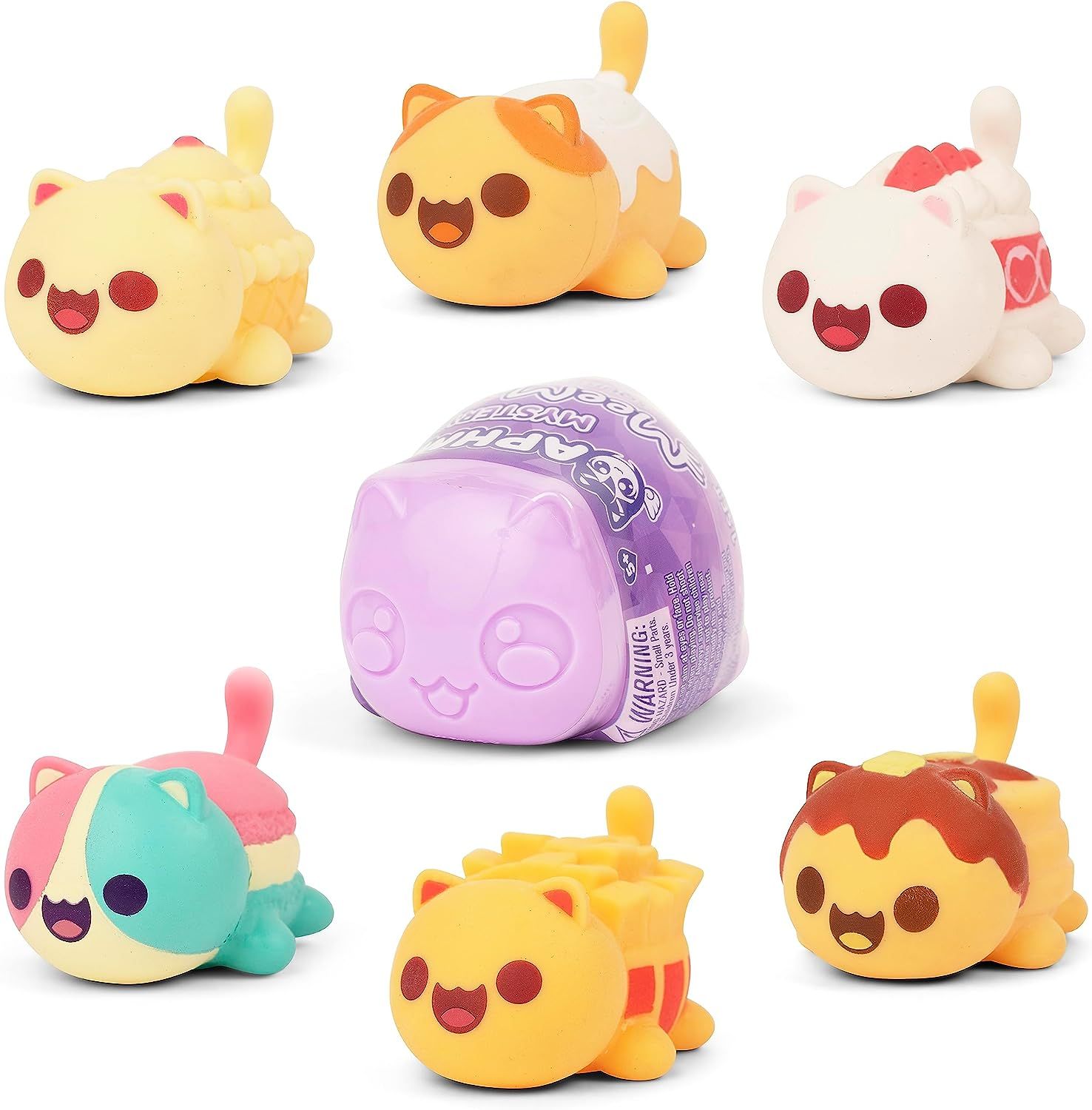 Aphmau MeeMeow Mystery Squishy Figure- Series 1 Party Pack - 24-Pack ...