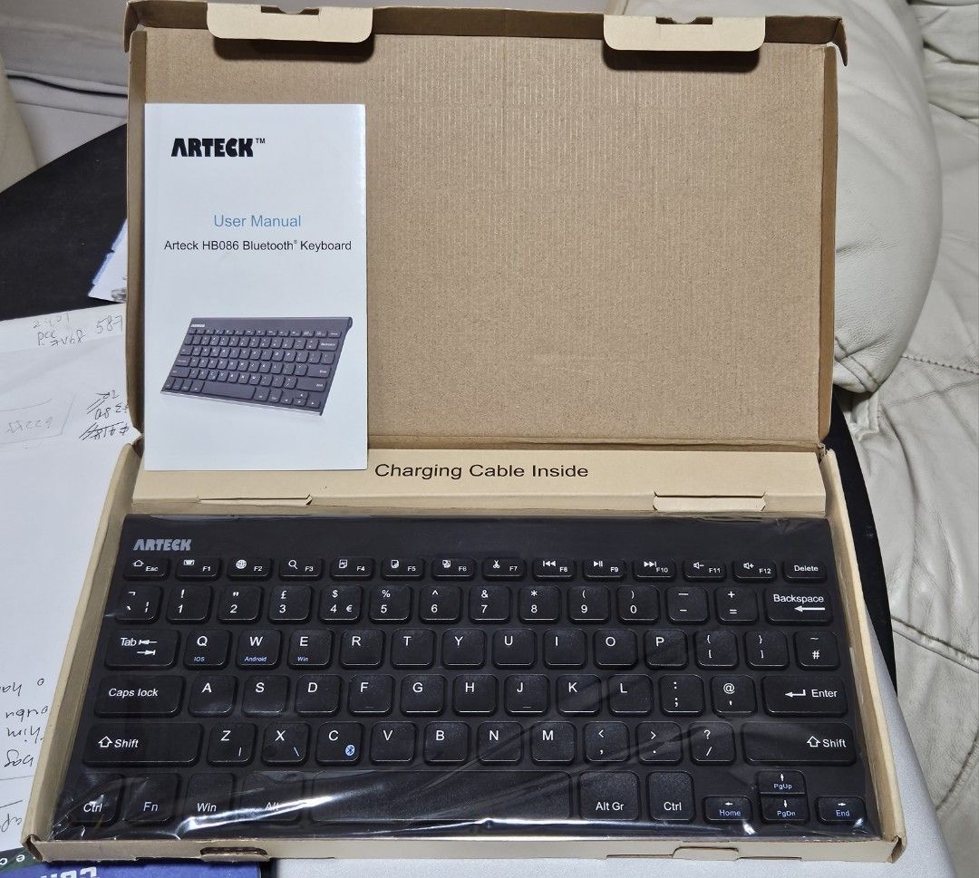 Arteck Universal Stainless Steel BT Keyboard, Computers & Tech, Parts ...