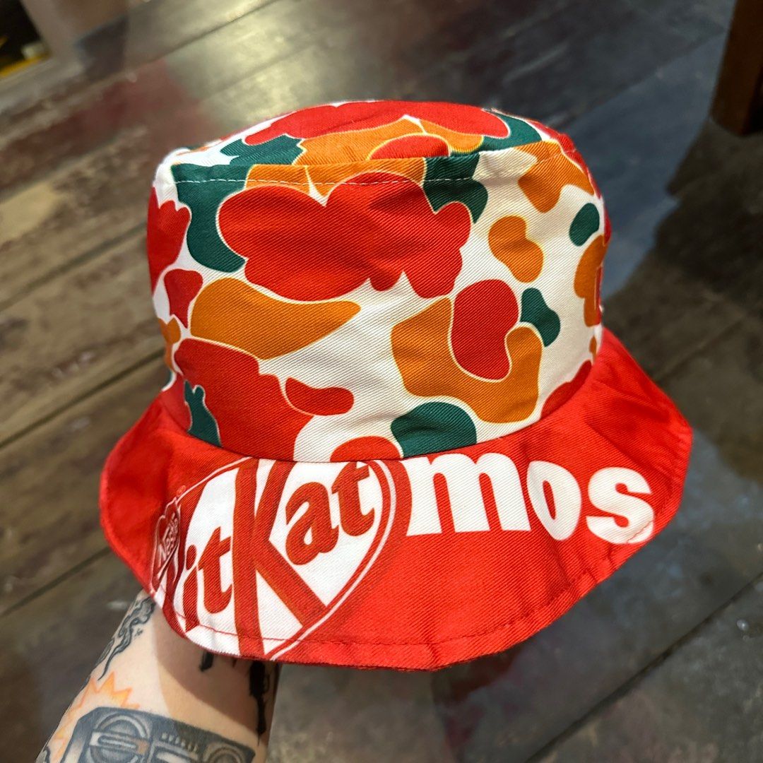 Atmos x Kit Kat Bucket Hat, Men's Fashion, Watches & Accessories, Cap ...