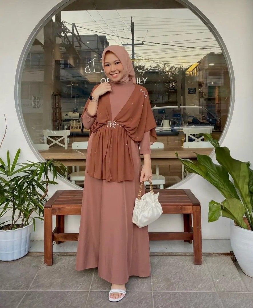 Baju dress / gamis warna NAVY cocok untuk Bumil, Busui, Gadis untuk ...