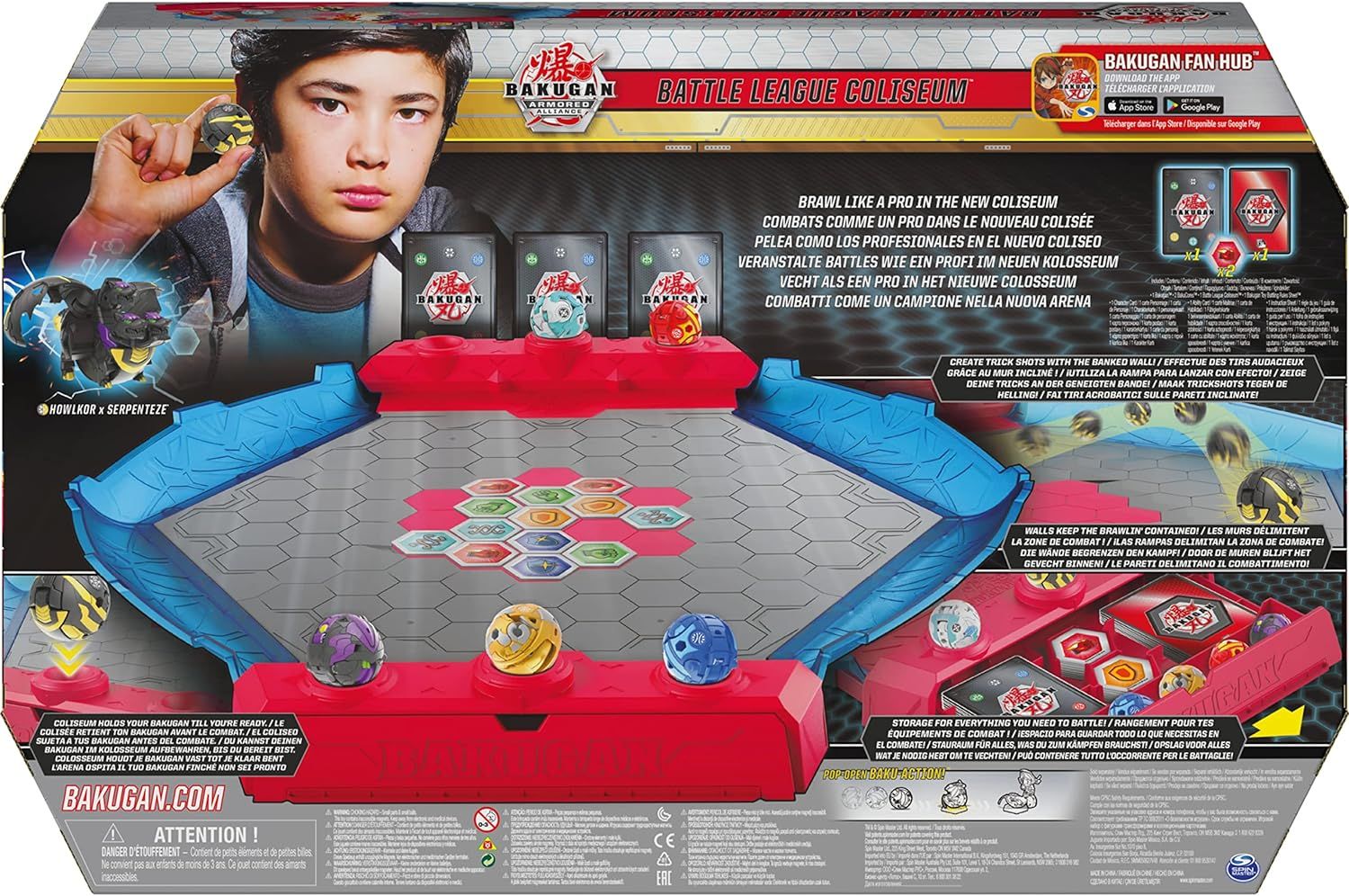 Bakugan Battle League Coliseum, Deluxe Game Board with Exclusive Fused ...