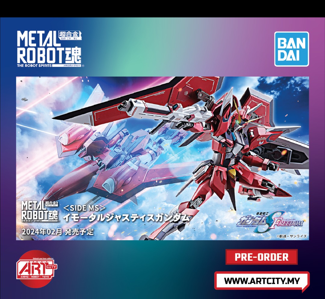 Bandai - Metal Robot Spirits 魂 Damashii Immortal Justice Gundam ...