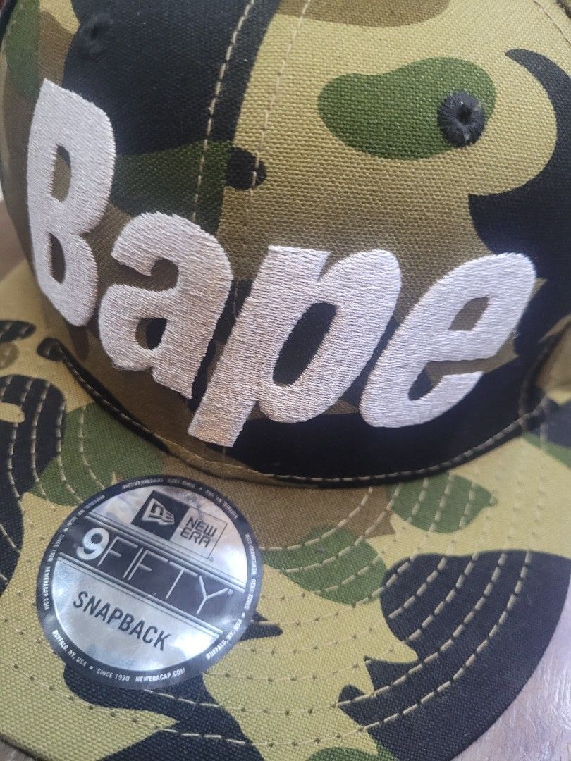 Bape New Era Snapback Cap, Men's Fashion, Watches & Accessories, Caps ...