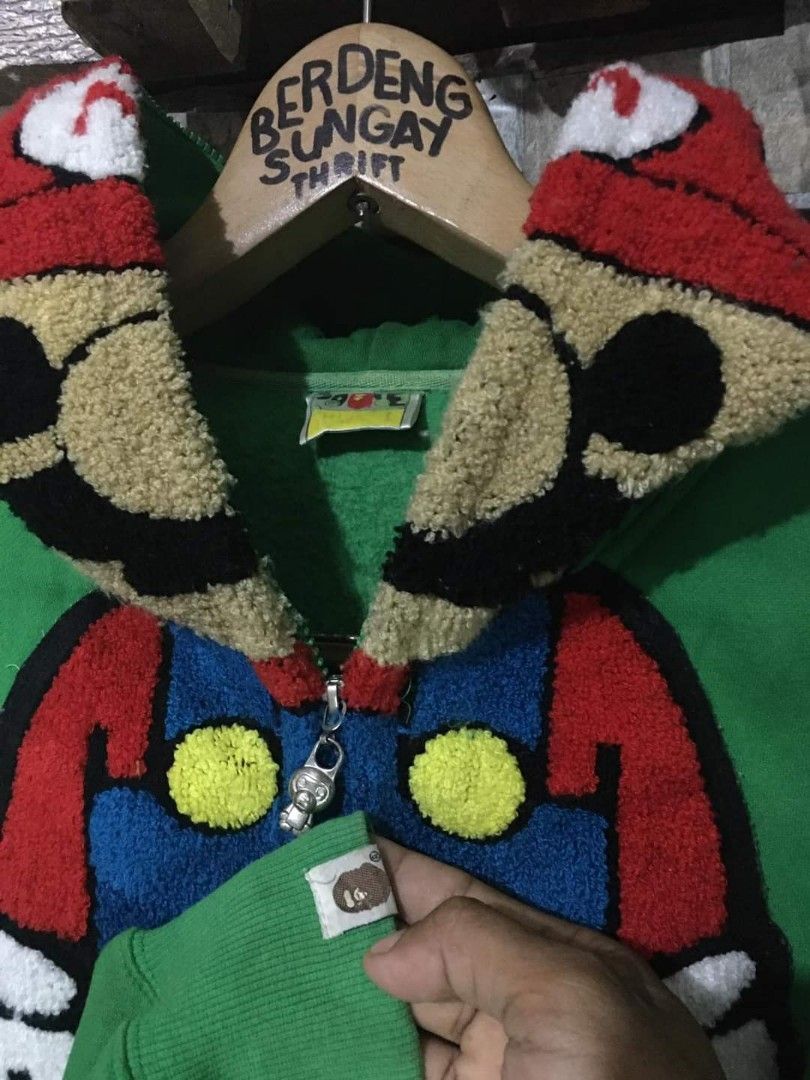 BAPE X BABYMILO X MARIO, Men's Fashion, Coats, Jackets and Outerwear on ...