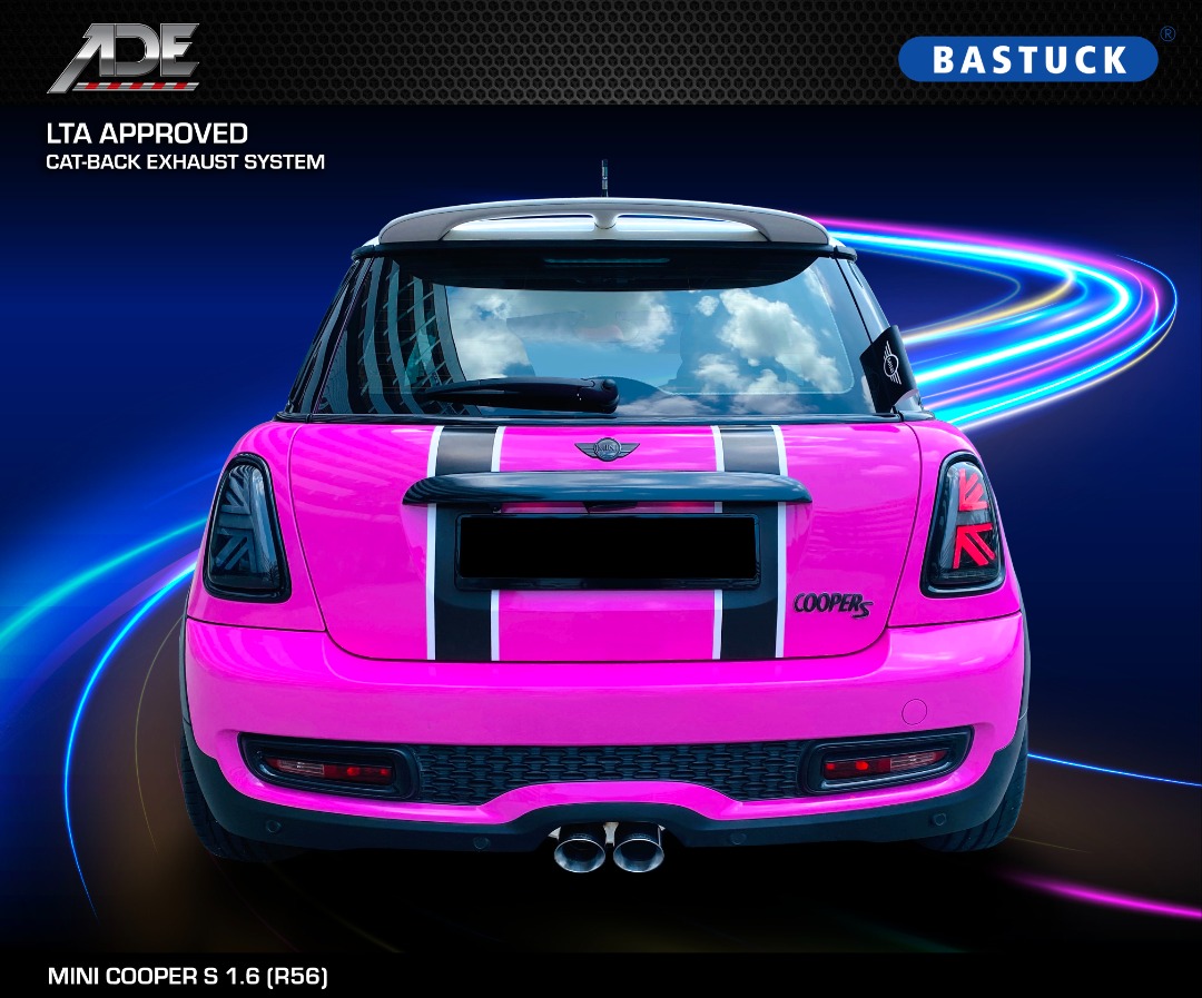 BASTUCK LTA APPROVED CAT-BACK EXHAUST SYSTEM FOR MINI COOPER S 1.6 (R56 ...