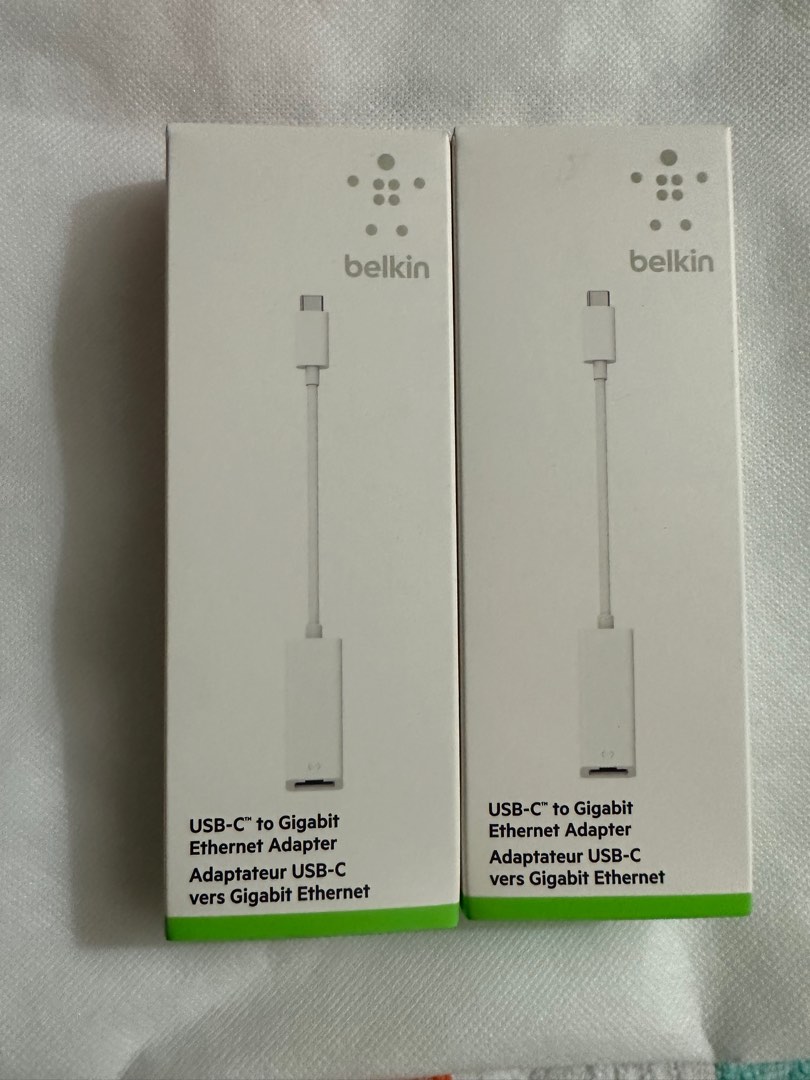 Belkin USB-C To Gigabit Ethernet Adapter, 電腦＆科技, 電腦周邊及配件, 電腦線、轉接線及轉換器 ...