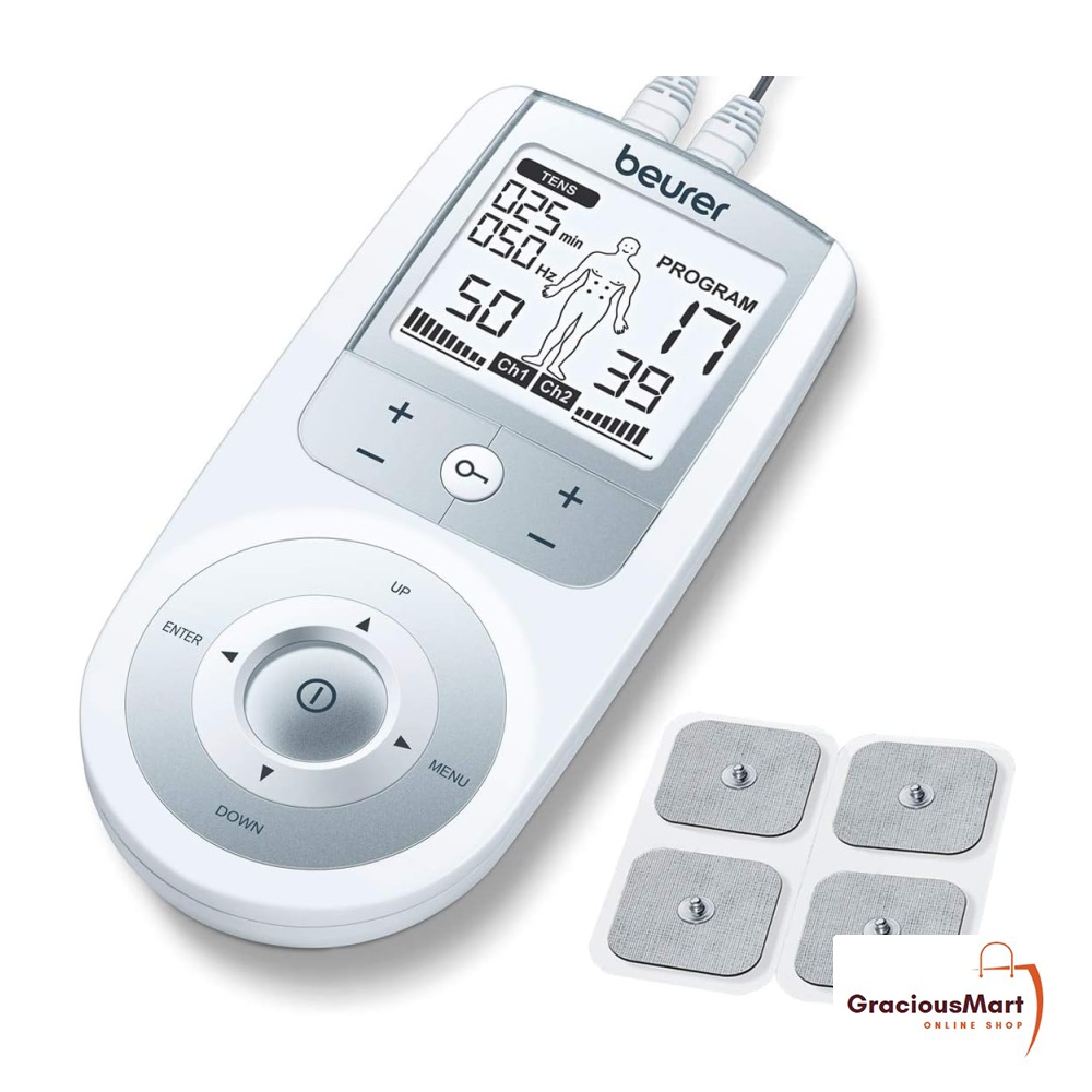 Beurer EM44 TENS Unit Muscle Stimulator with 50 Intensity Levels for ...