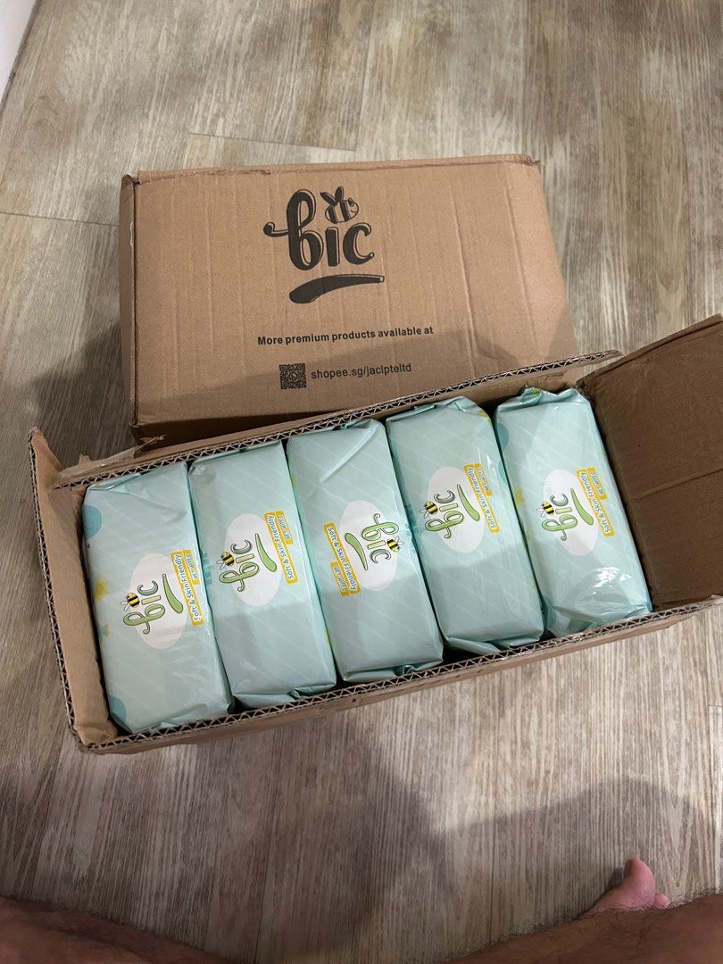 BIC baby wet wipes, Babies & Kids, Bathing & Changing, Diapers & Baby Wipes on Carousell