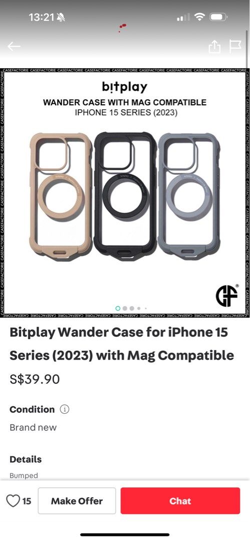 Bitplay iPhone 15 pro max casing, Mobile Phones & Gadgets, Mobile & Gadget Accessories, Cases ...