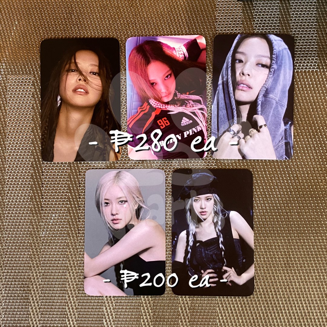 BLACKPINK Jennie & Rosé Born Pink Photocard, Hobbies & Toys, Memorabilia & Collectibles, K-Wave ...