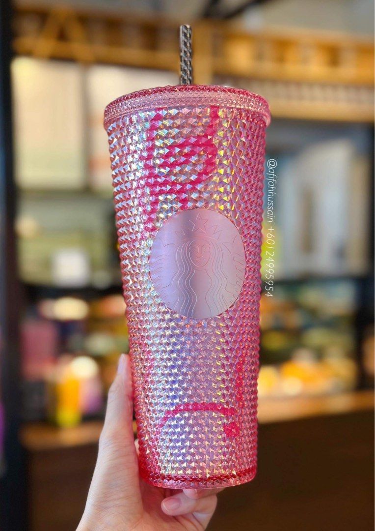 BLACKPINK x STARBUCKS DOODLE COLD CUP 24oz PINK, Hobbies & Toys ...