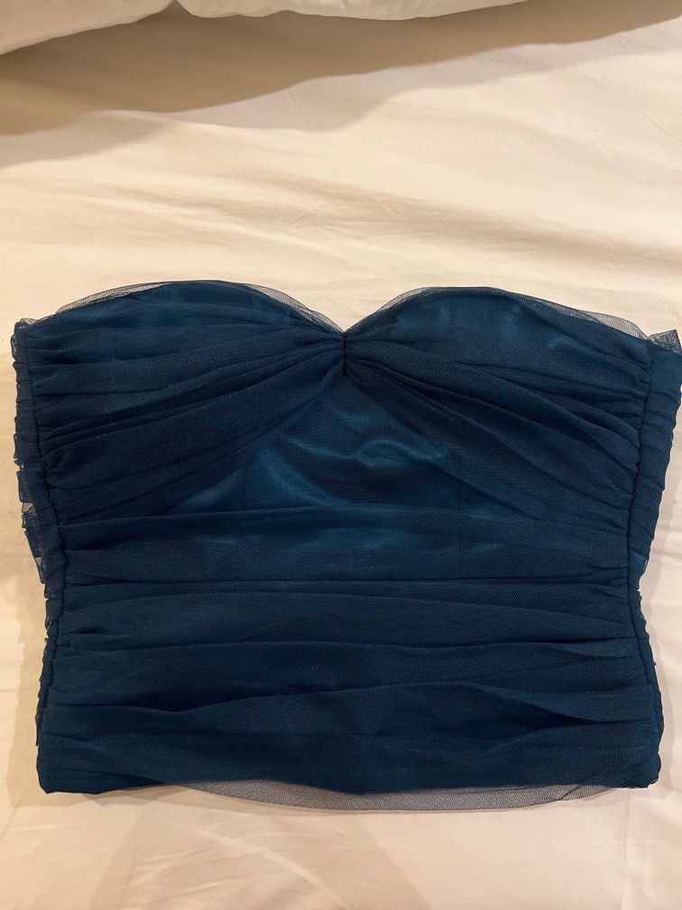 Blue Corset Top, Women's Fashion, Tops, Blouses on Carousell