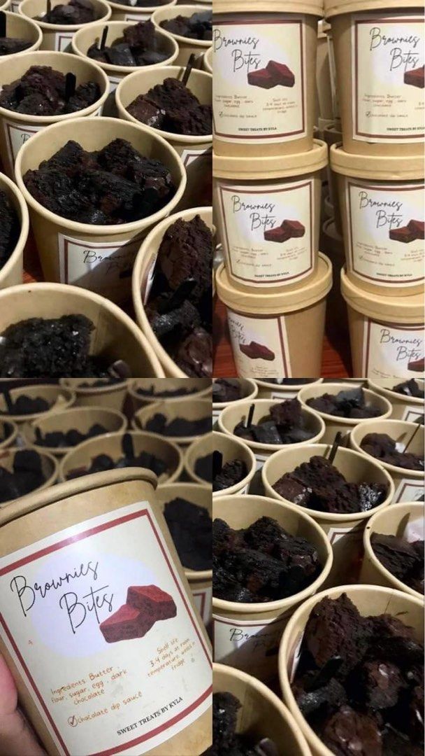 Brownie Bites Bucket, Food & Drinks, Homemade Bakes on Carousell