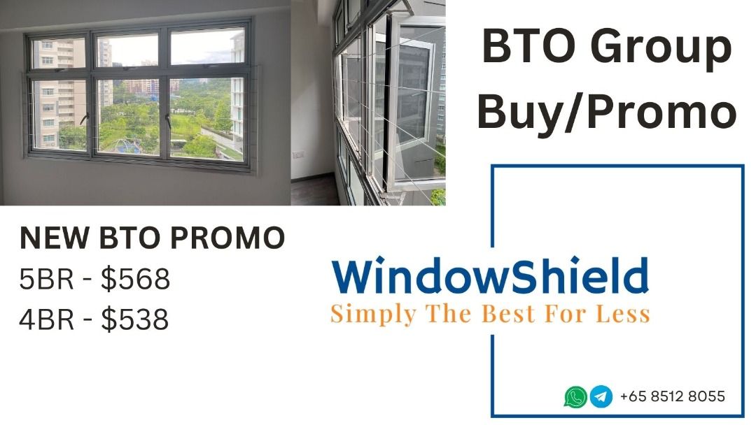 BTO Invisible Grille/HDB Invisible Grille/Fixed or Casement/Window ...