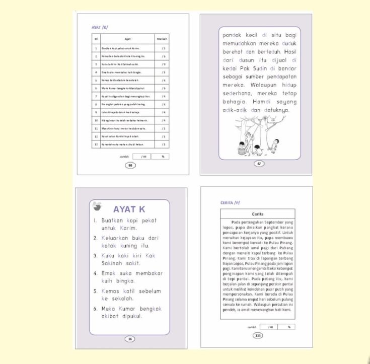 Buku Latihan Intensif Sebutan Anak Pelat : Peringkat Ayat dan Cerita ...