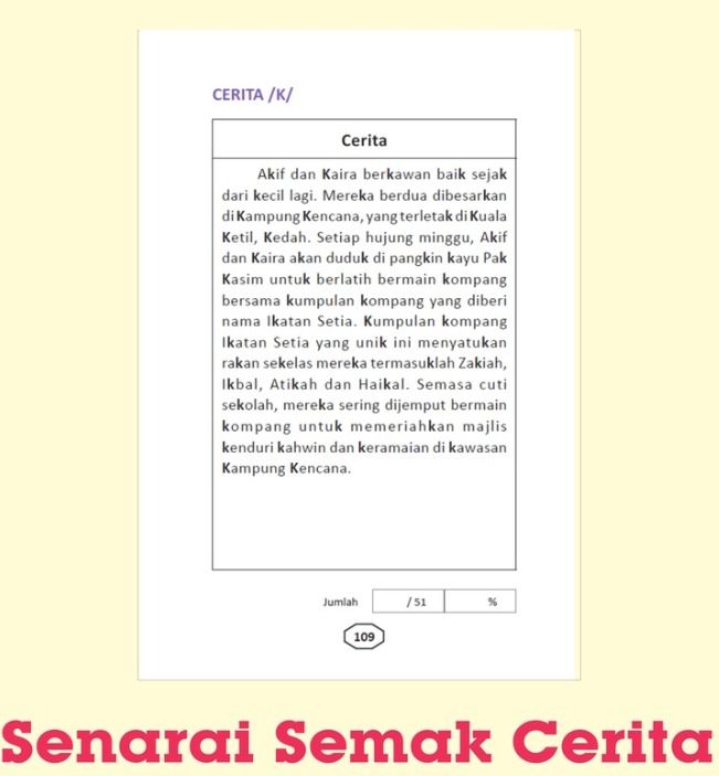 Buku Latihan Intensif Sebutan Anak Pelat : Peringkat Ayat dan Cerita ...