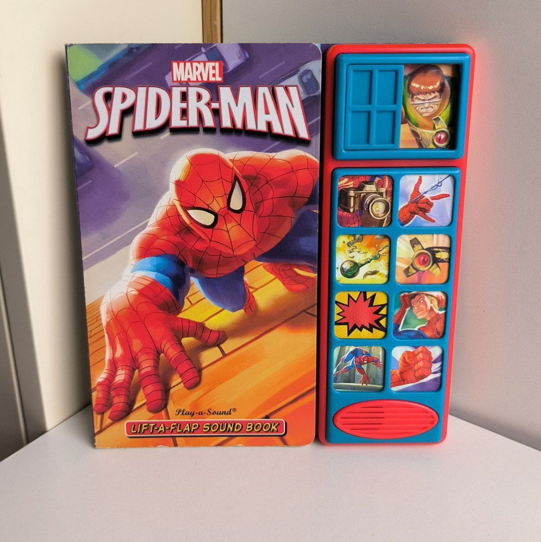 Children sound book hardboard board book audio book Marvel Spiderman ...