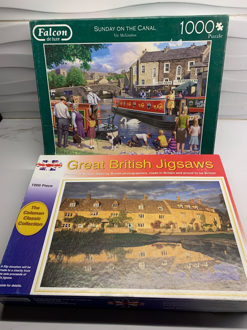 Classic Jigsaw Puzzle | Falcon de luxe SUNDAY ON THE CANAL 1000 piece ...