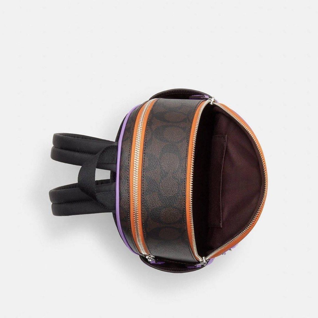 COACH Mini Court Backpack In Colorblock Signature Canvas, Women's ...