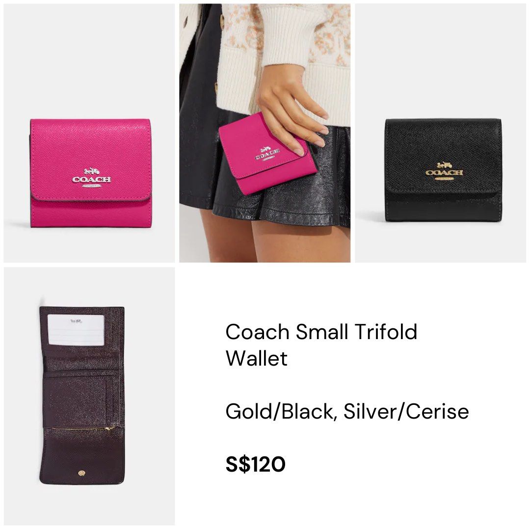 Coach Small Trifold Wallet , Women's Fashion, Bags & Wallets, Wallets ...