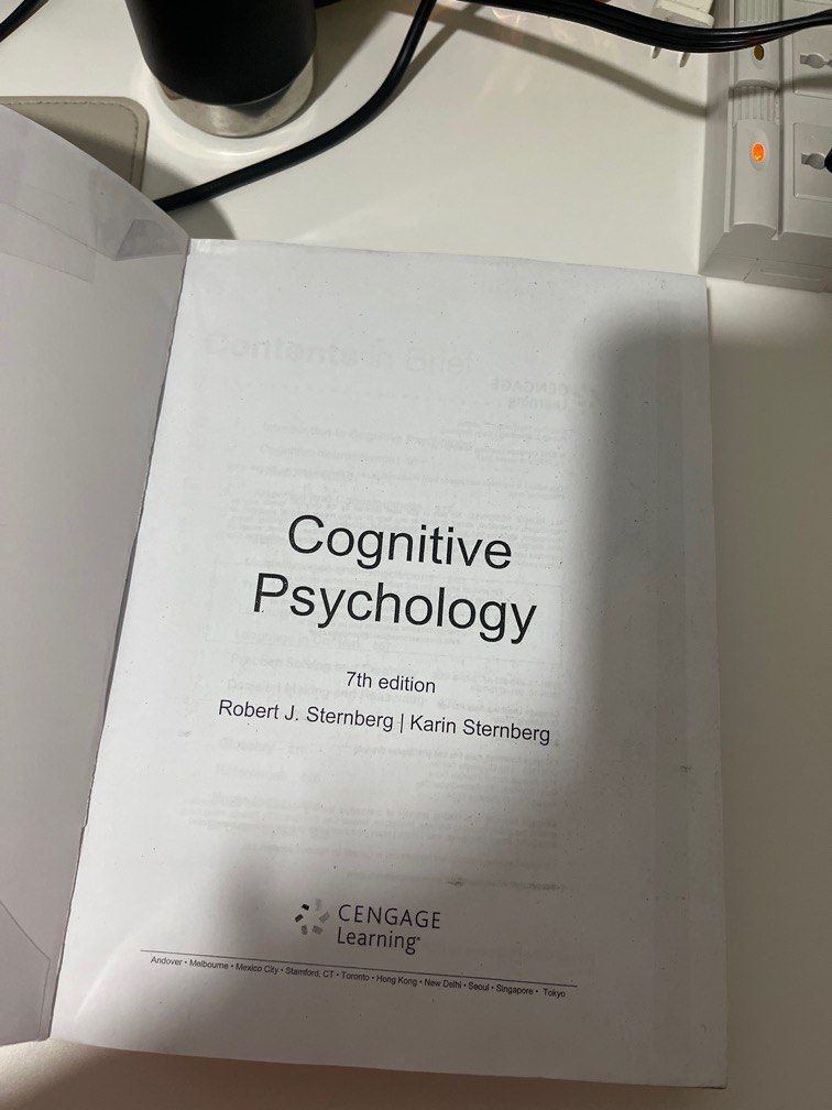 Cognitive Psychology 7th ed - Sternberg & Sternberg, Hobbies & Toys ...