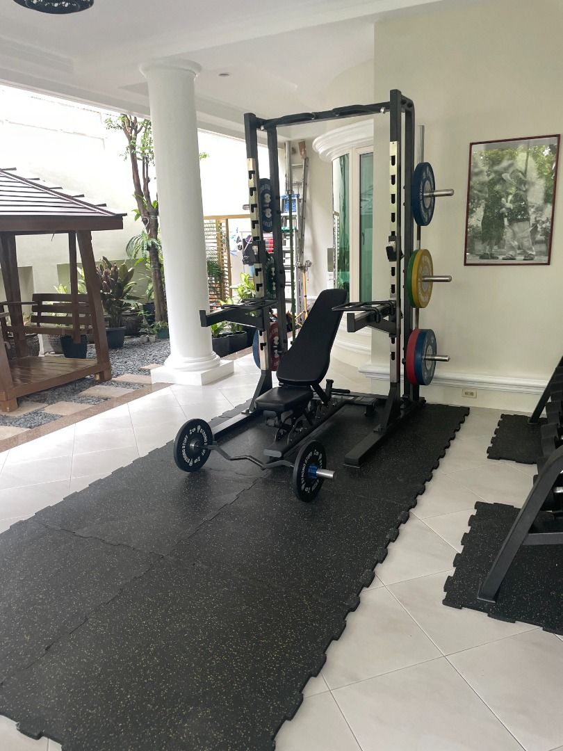 Complete Home Gym Set, Sports Equipment, Exercise & Fitness, Weights ...
