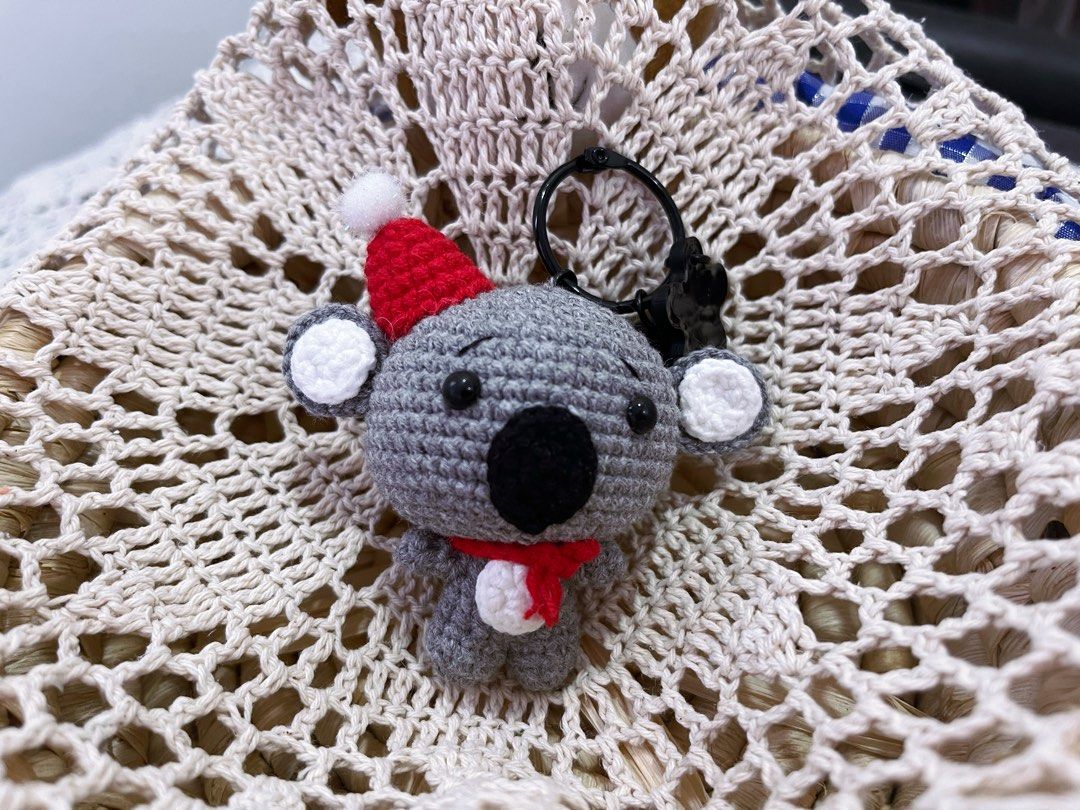Crochet Koala keychain, Hobbies & Toys, Stationery & Craft, Handmade ...