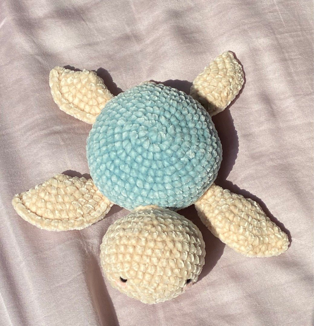 Crochet Sea Turtle (Handmade), Hobbies & Toys, Stationery & Craft ...