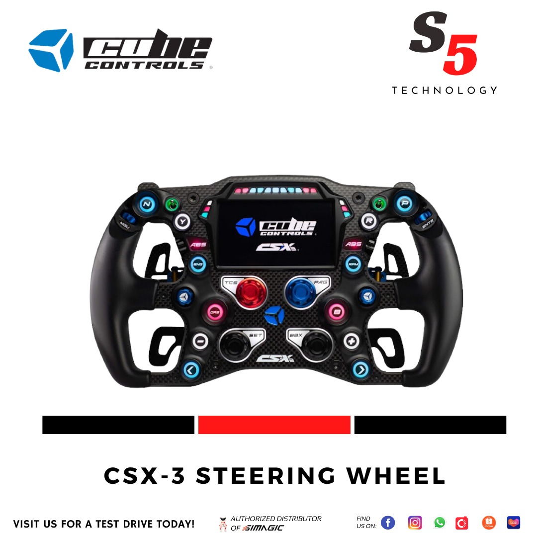 CUBE CONTROL CSX-3 Steering wheel / simracing / eracing / esports / driving simulator / racing ...